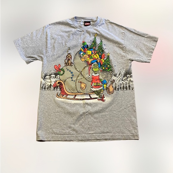 aaa | Shirts | Vtg Deadstock Dr Suess Grinch Who Stole Christmas Aop ...